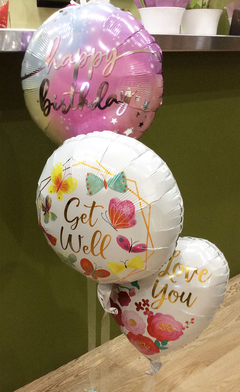 Helium Foil Balloon To Suit All Occasions – Petals on the Plaza